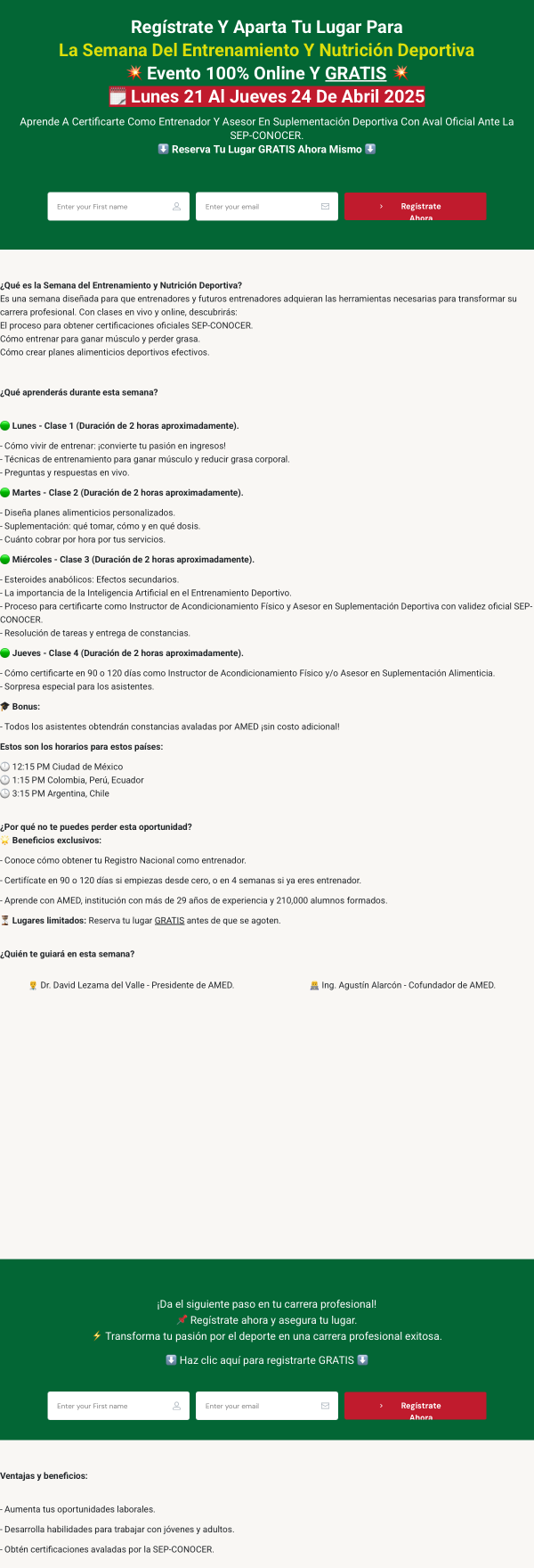 Registro AMED – AMEDWEB